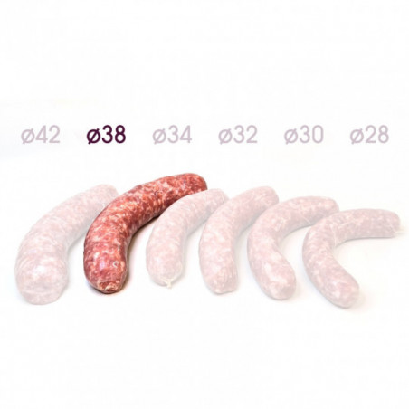 Boyaux de Porc 60m sur TUBES pour fabrication de Saucisses, boudins